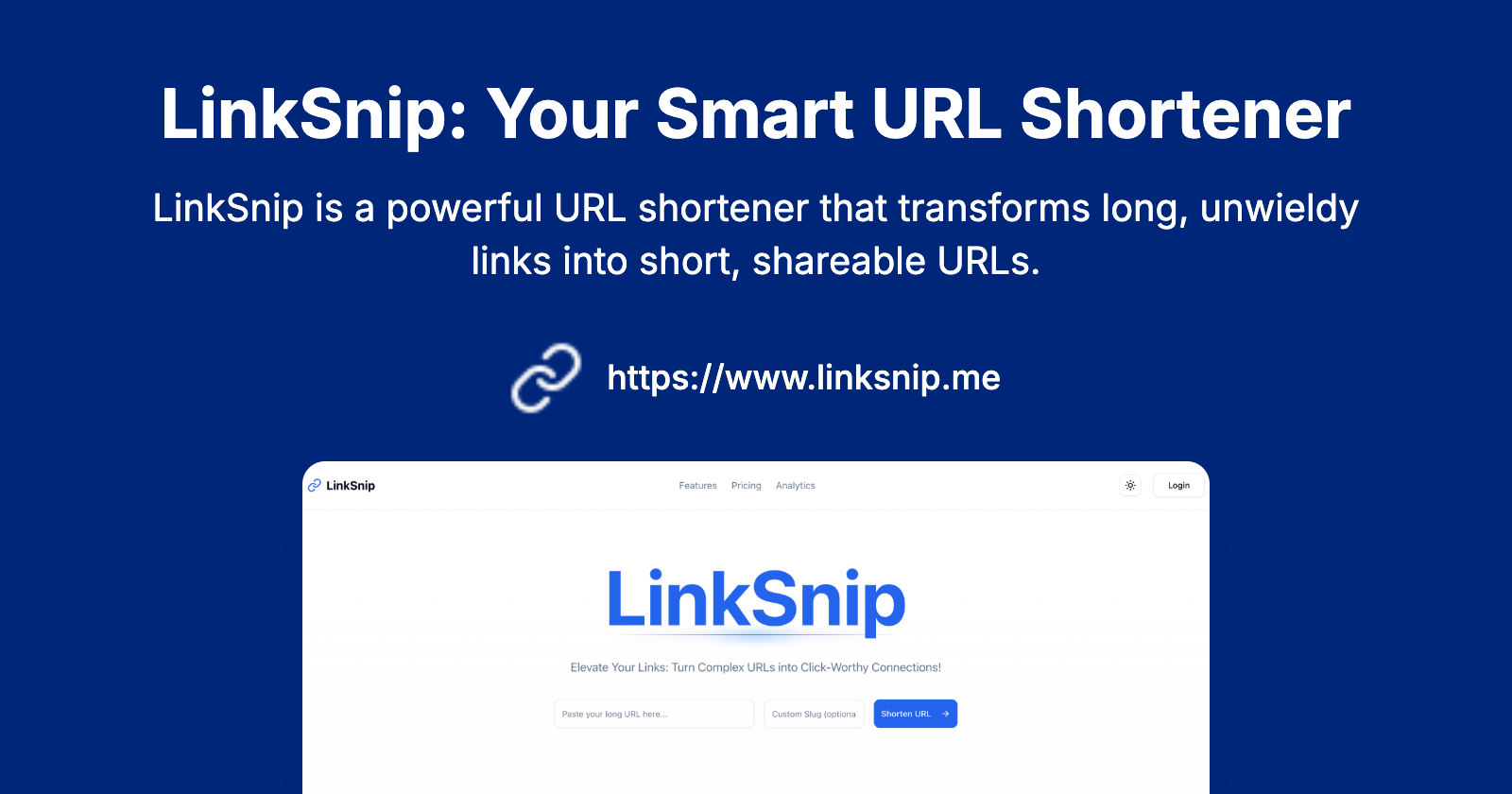 LinkSnip: Your Smart URL Shortener